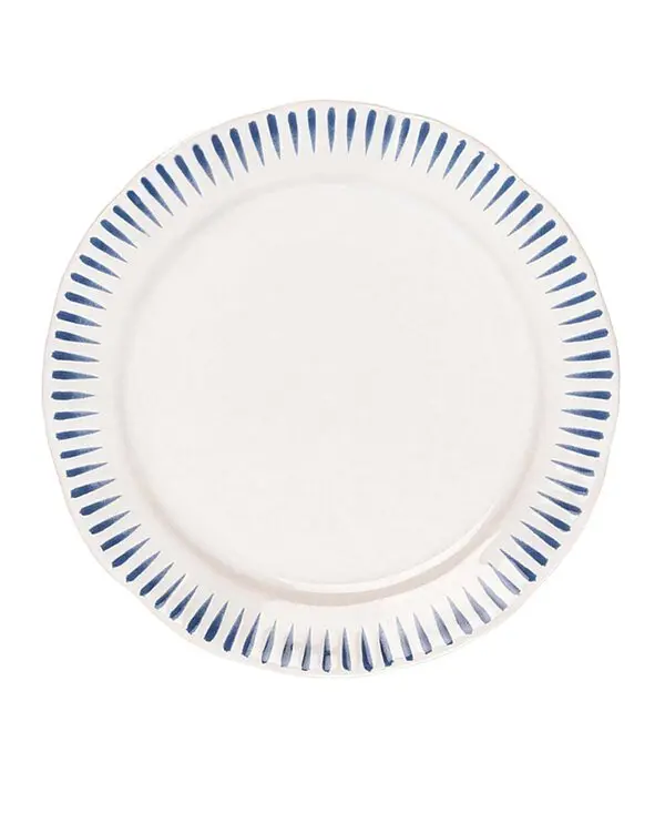 JULISKA Sitio Stripe Dinner Plate - Delft Blue