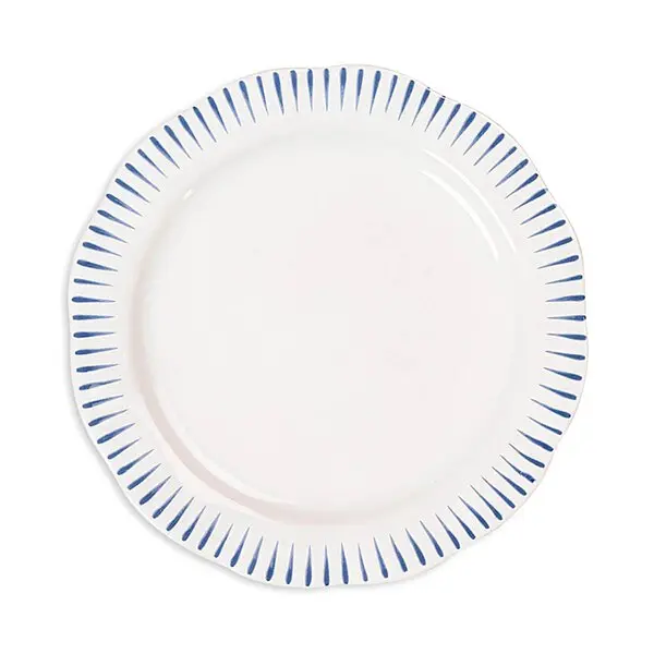 JULISKA Sitio Stripe Dessert/salad Plate - Delft Blue
