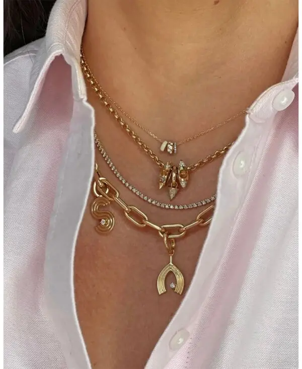 Adina Reyter 14k Yellow Rolo Link Chain Necklace