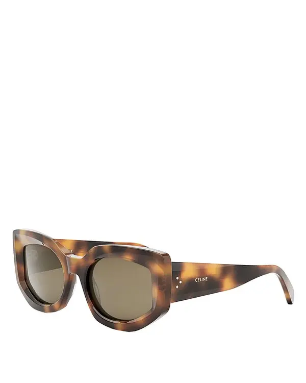 Celine Bold 3 Dots Butterfly Sunglasses - Blonde Havana/brown Solid