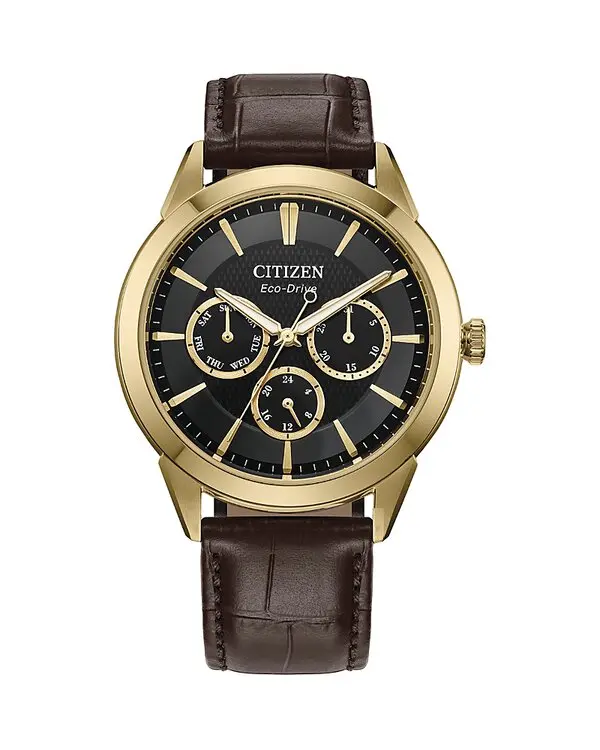 Citizen Classic Rolan Watch 40mm - Black/brown