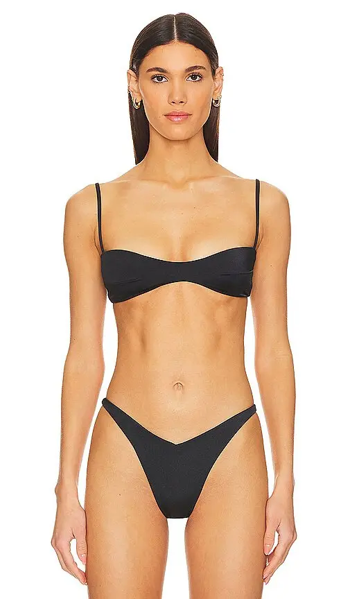 BELLE ANNA Clio Bikini Top - Black