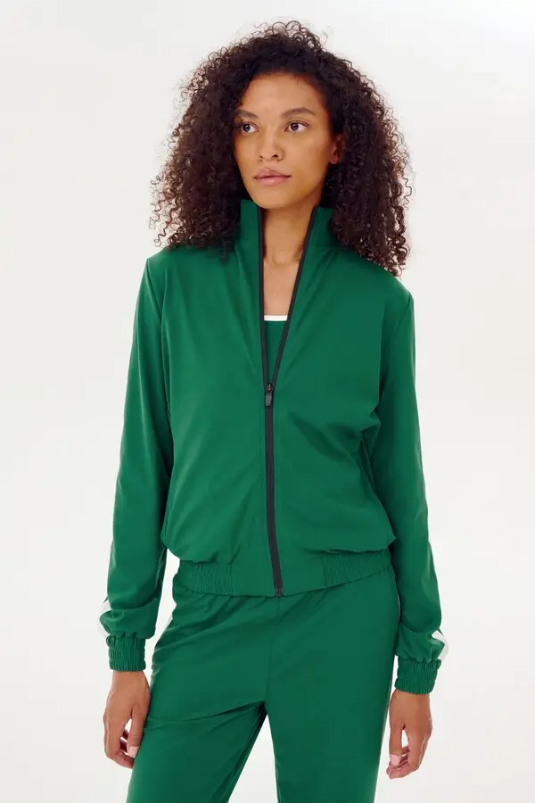 Splits59 Max Rigor Track Jacket - Arugula/white