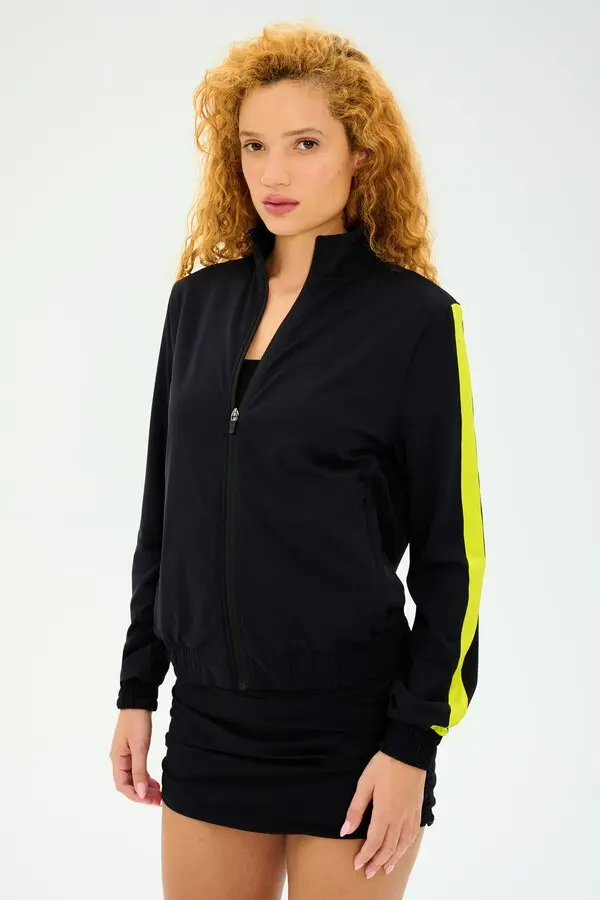 Splits59 Max Rigor Track Jacket - Black/chartreuse