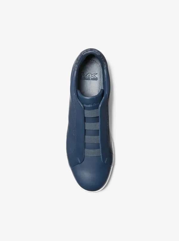 Michael Kors Keating Leather Slip-on Sneaker In Size By