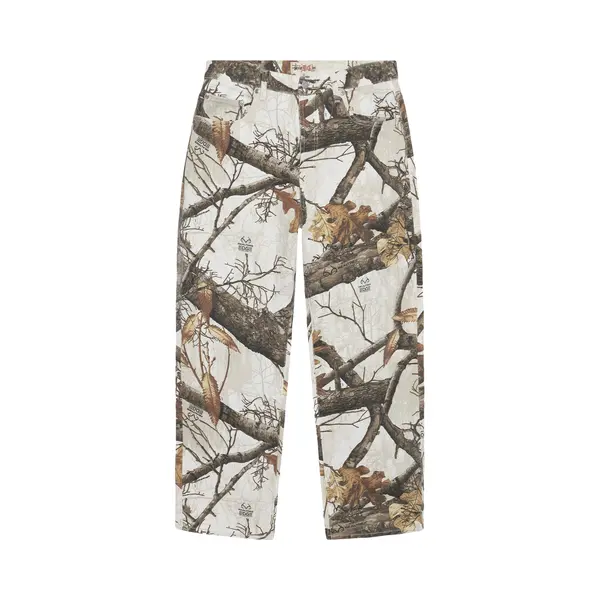 STUSSY　ステューシー　BIG OL'JEAN　REAL TREE　34 StüSsy Big Ol' Jean - White | Editorialist