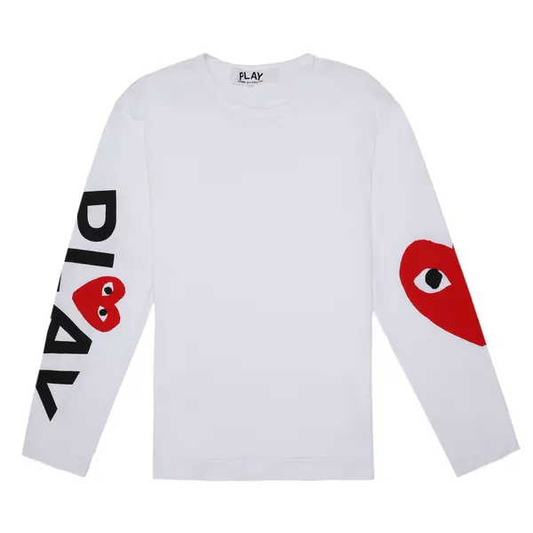 Play Comme Des Garcon Logo Long-sleeve Shirt
