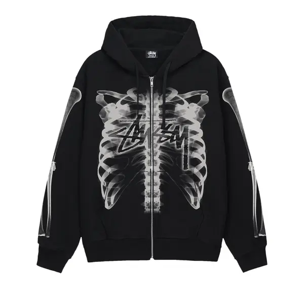 StÜssy Rib Cage Zip Hoodie