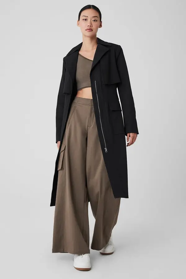 Alo Yoga Formation Trench Coat - Black