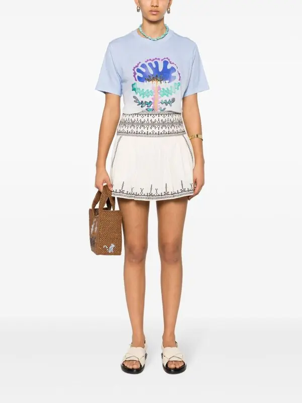 MARANT ETOILE Graphic Print Organic Cotton T-shirt