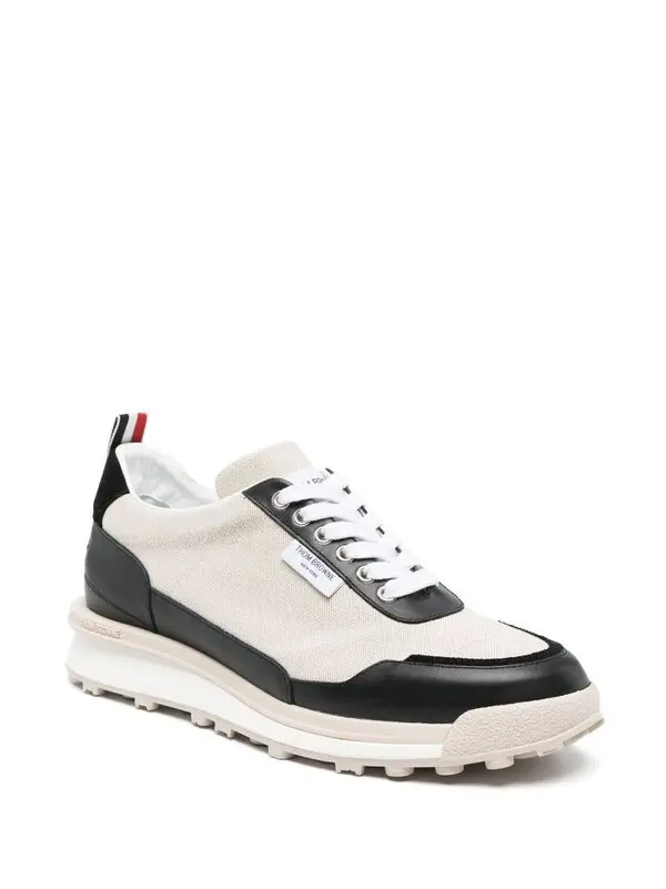 Thom Browne Alumni Panelled Lace-up Sneakers - Neutrals