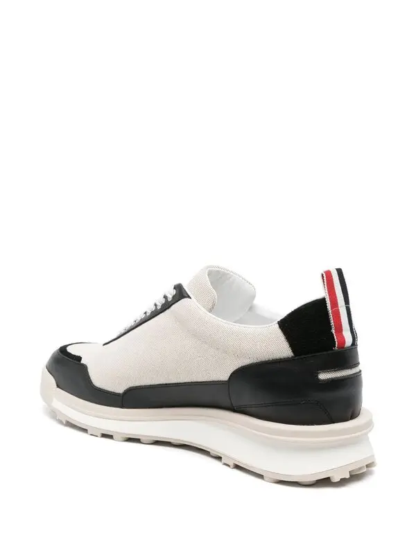 Thom Browne Alumni Panelled Lace-up Sneakers - Neutrals