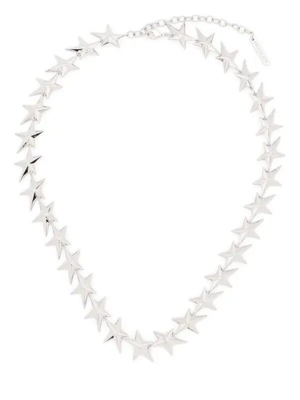 MUGLER Intertwined Star Necklace - Silver