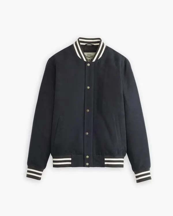 LEVI'S Faux Suede Varsity Jacket - Navy