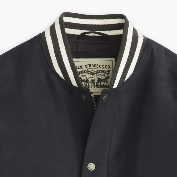 LEVI'S Faux Suede Varsity Jacket - Navy