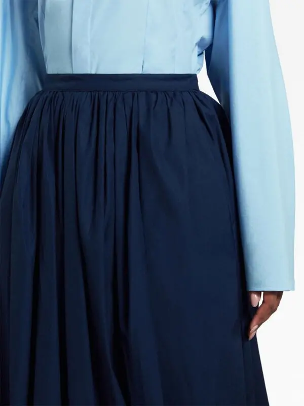 Marni Puffball-hem Midi Skirt - Blue