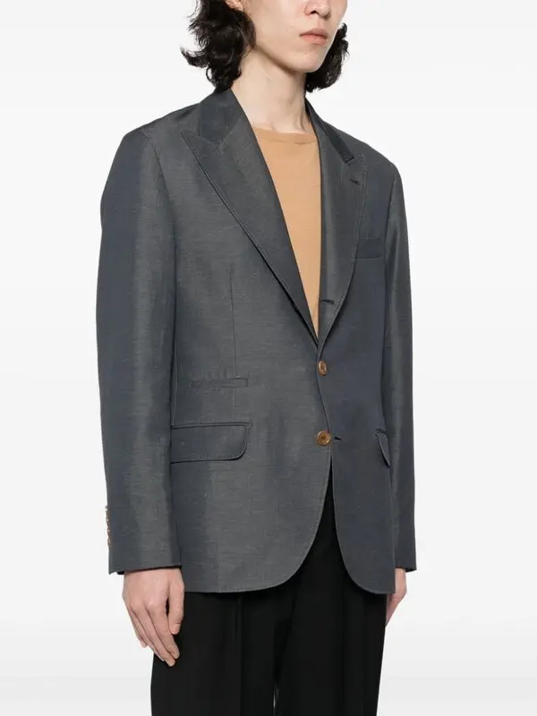 Brunello Cucinelli Single-breasted Wool-blend Blazer