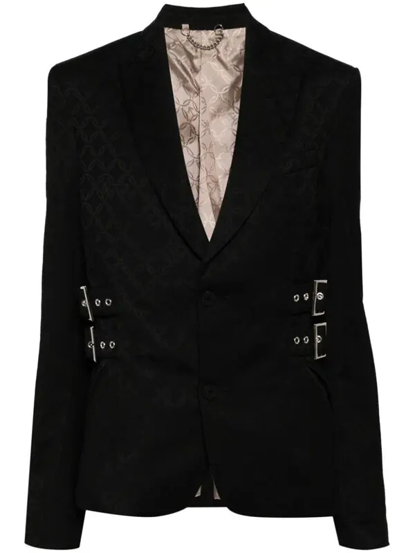 CHARLES JEFFREY Printed Single-breasted Blazer