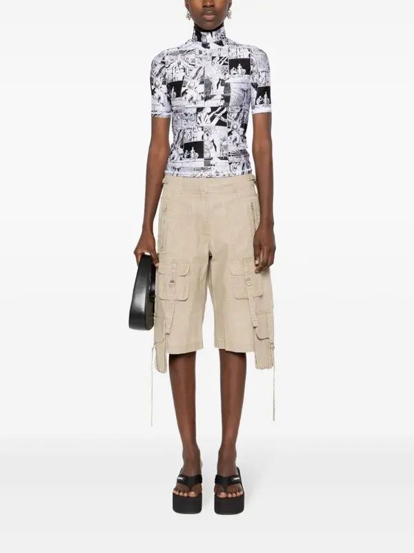 Coperni Funnel-neck Cartoon-print T-shirt
