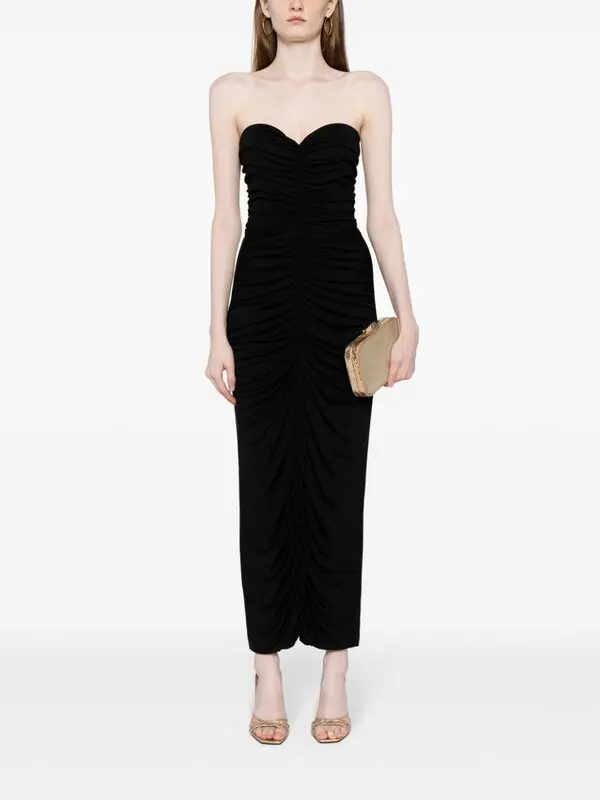 Costarellos Aveline Strapless Midi Dress