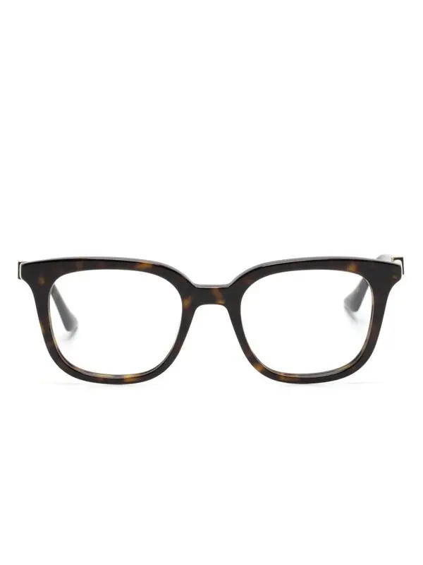 Gucci Tortoiseshell Square Frame Glasses - Brown