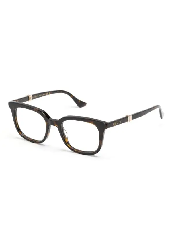 Gucci Tortoiseshell Square Frame Glasses