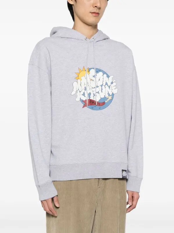 Maison Kitsuné Graphic-print Cotton Hoodie