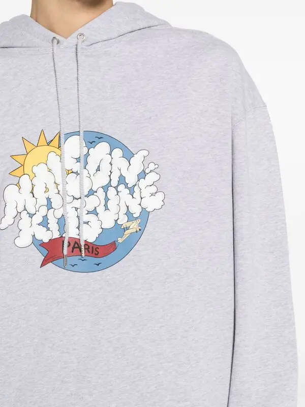 Maison Kitsuné Graphic-print Cotton Hoodie