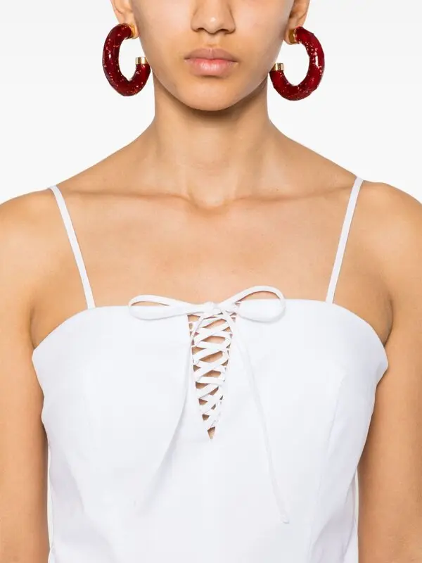 Federica Tosi Lace-up Corset Top
