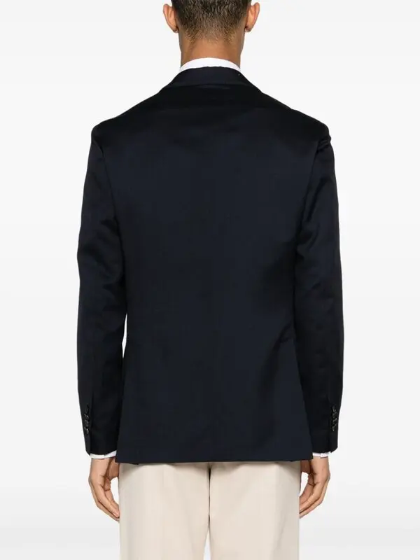 LARDINI Single-breasted Twill Blazer