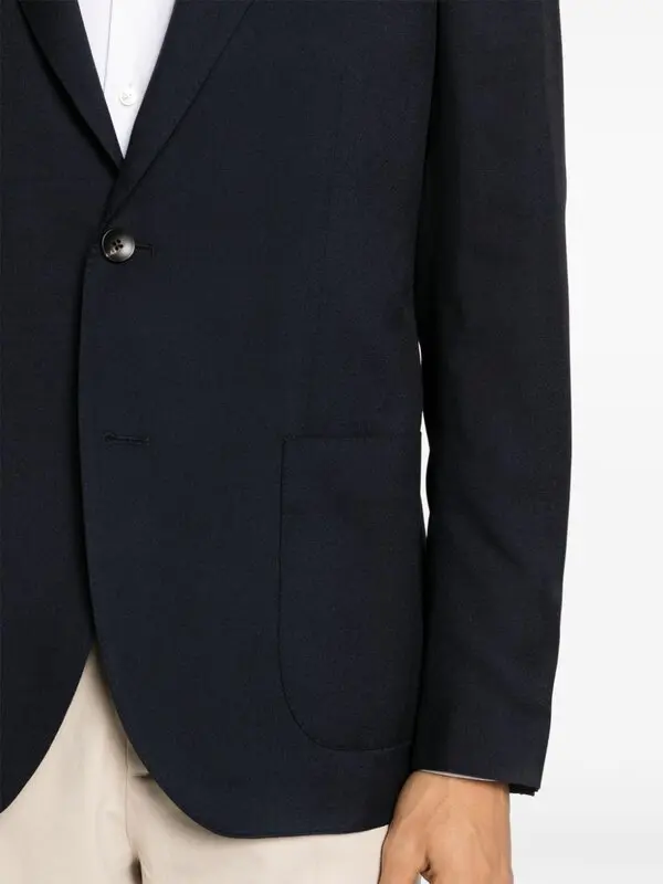 LARDINI Single-breasted Twill Blazer