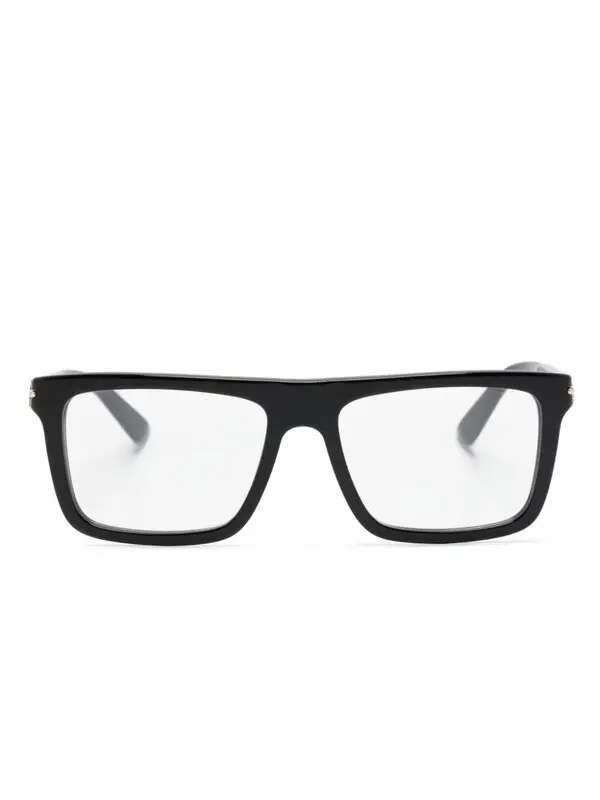 Gucci Logo-engraved Glasses - Black