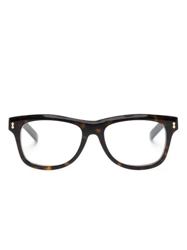 Gucci Square-frame Glasses - Brown