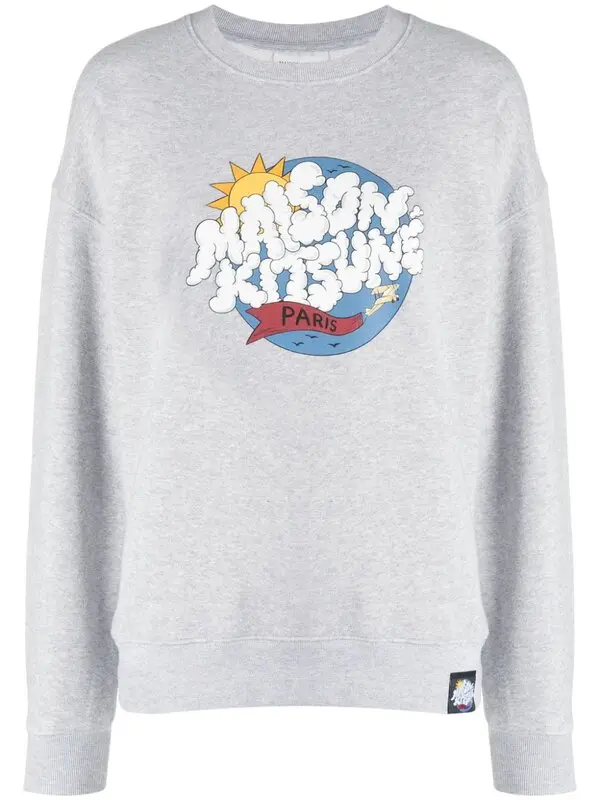 Maison Kitsuné Logo-print Sweatshirt