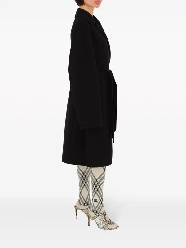 Burberry Cashmere Wrap Coat - Black