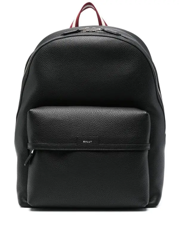 Bally Code Leather Backpack - Black