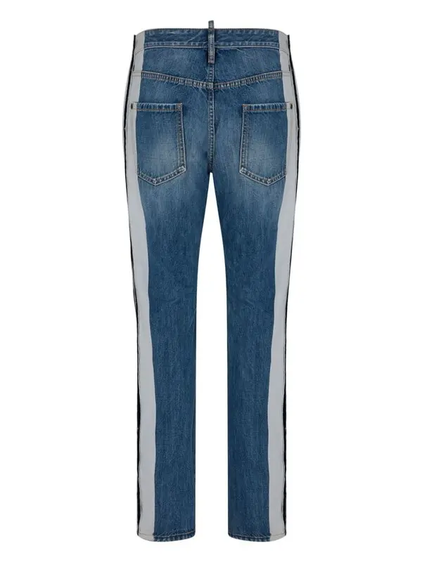 Dsquared2 Side-stripe Straight-leg Jeans