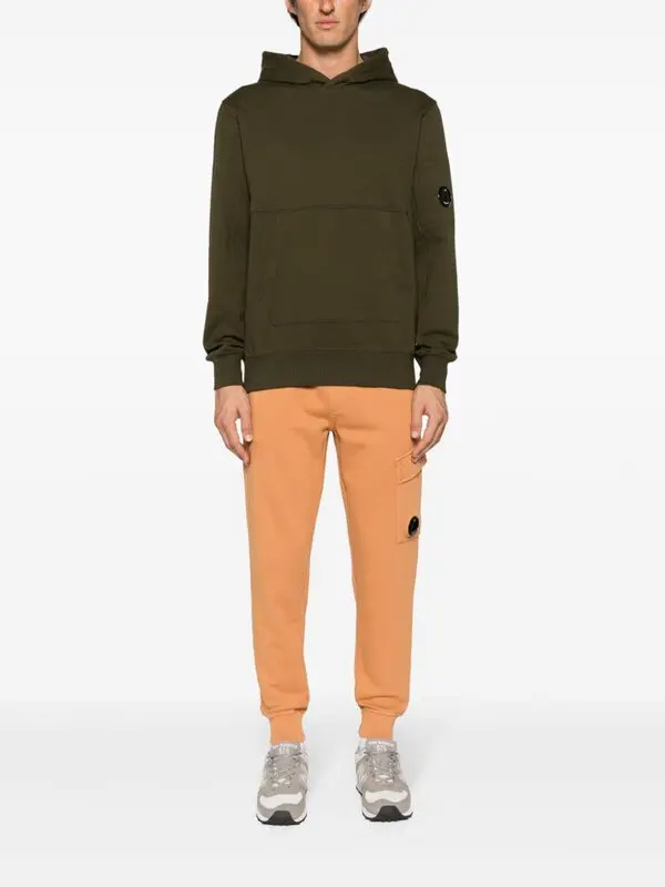 C.P. COMPANY Diagonal Raised Lens-detail Hoodie - Green