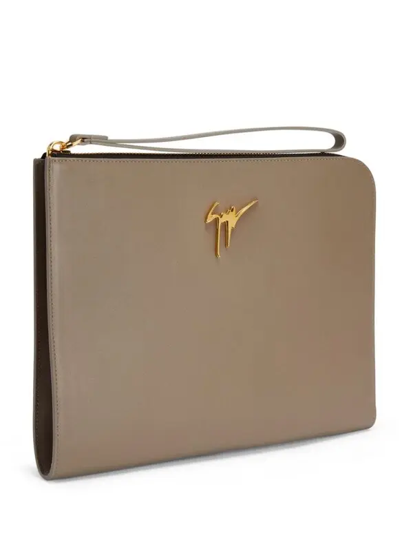 GIUSEPPE ZANOTTI Fabian Clutch - Brown