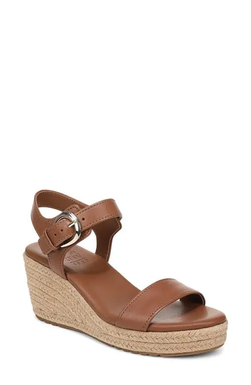 Naturalizer Stella Platform Wedge Sandal With Floral Print - Walnut Wake