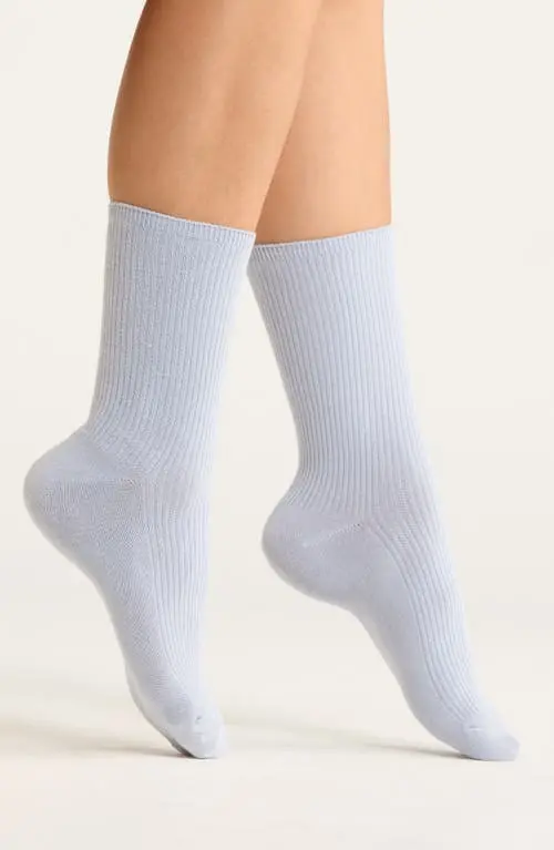 Nordstrom Ribbed Crew Socks - Blue Dawn
