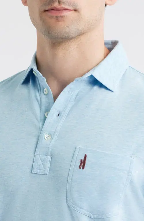 Johnnie-o Heathered Original 2.0 Regular Fit Polo - Cloud Blue