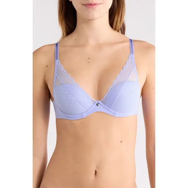 Chantelle Norah Chic Underwire Plunge Bra - Thistle Mauve