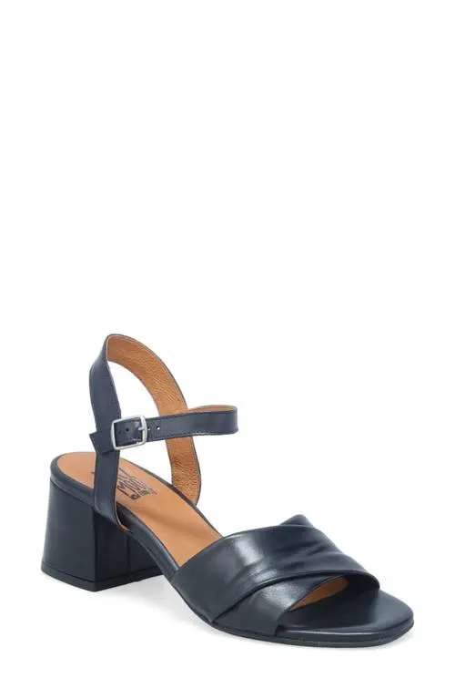 Miz Mooz Bela Leather Block Heel Sandal - Black