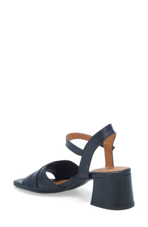 Miz Mooz Bela Leather Block Heel Sandal - Black