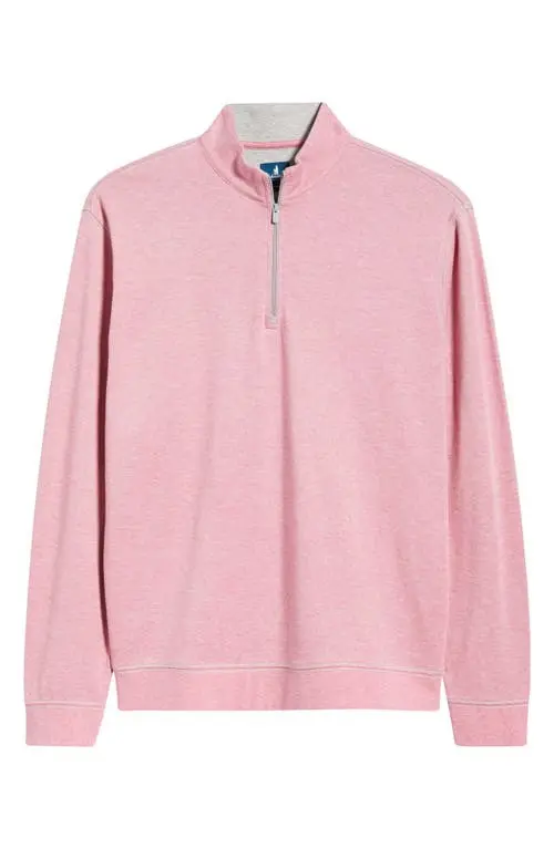 Johnnie-o Hanks Heathered Quarter Zip Pullover