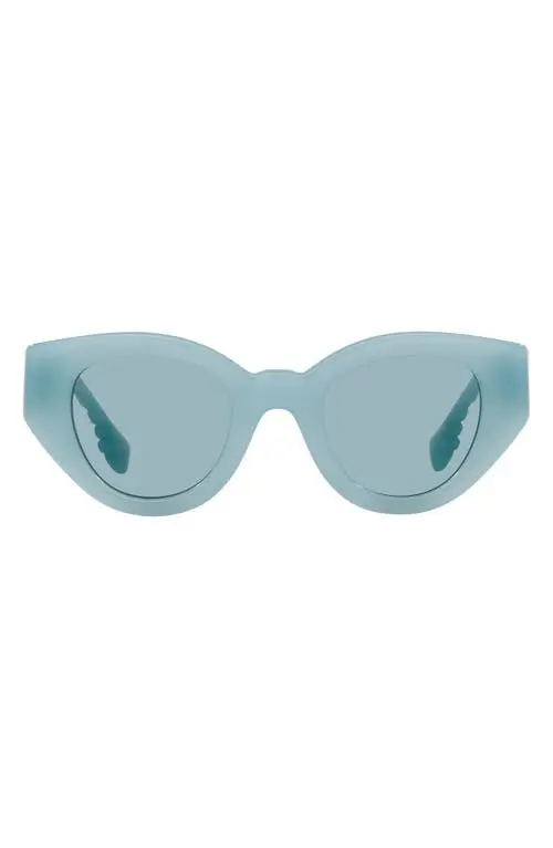 Burberry Meadow 47mm Round Sunglasses - Azure