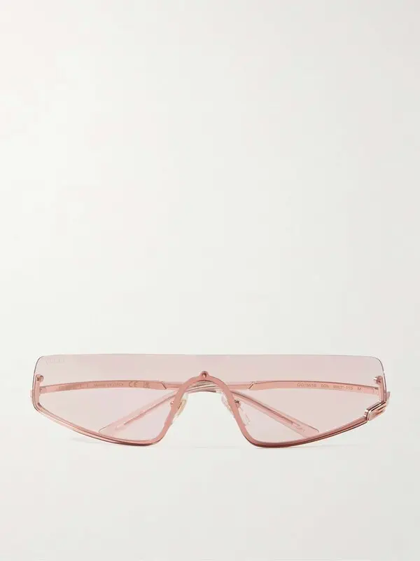 Gucci Rimless Rectangle-frame Sunglasses