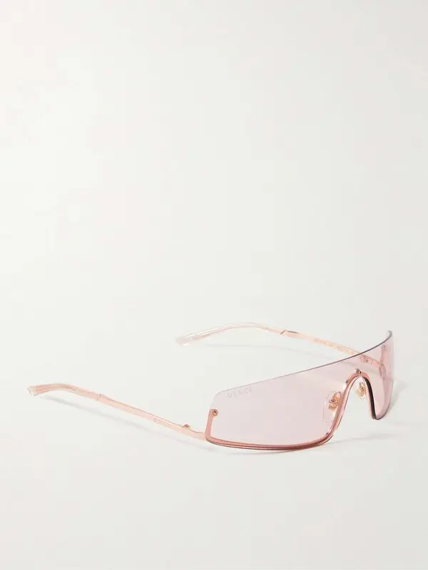 Gucci Rimless Rectangle-frame Sunglasses