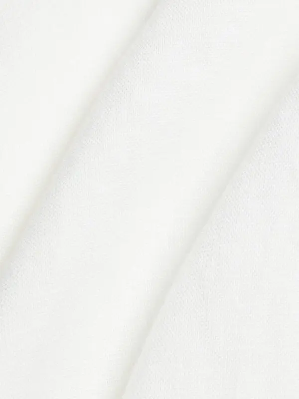 Vince Linen Cap-sleeve Blouse - Optic White